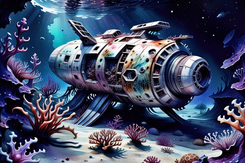 Colorful Fish Swimming Around a Coral Reef Underwater Stock ...