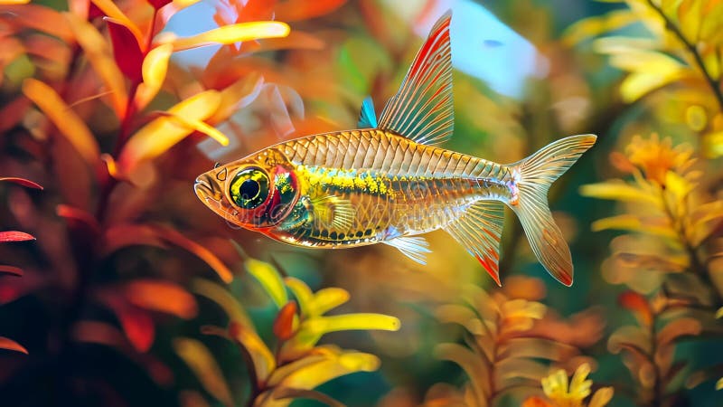 Colorful Fish Swimming in Vibrant Aquatic Environment Stock Footage ...