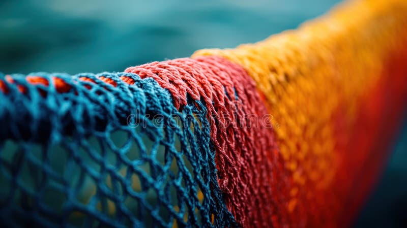 Colorful Knitted Netting stock illustration. Illustration of outdoor ...