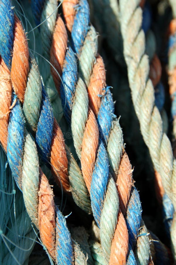 Colorful fishing ropes stock image. Image of commercial - 8305865