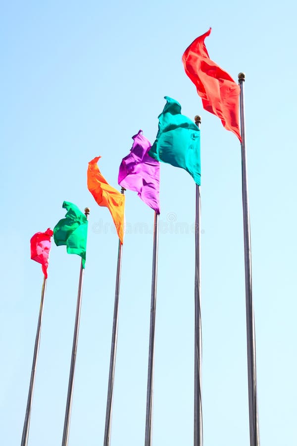 Colorful flag stock image. Image of multicolored, commercial - 19648295