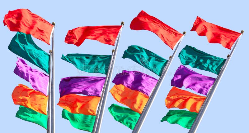 Colorful flag stock photo. Image of celebrations, high - 19648486