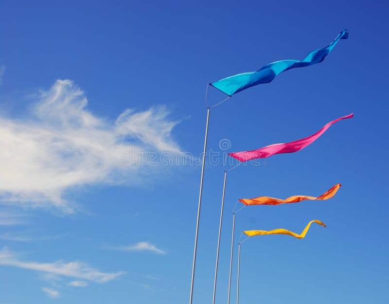 Colorful Flags stock image. Image of colorful, orange - 3323387
