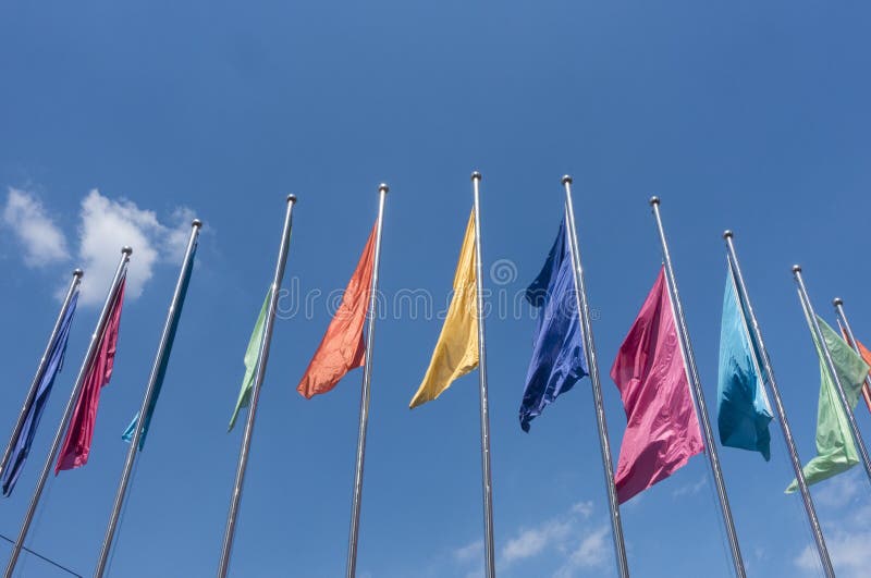 Colorful flags stock photo. Image of flag, french, diversity - 73570598