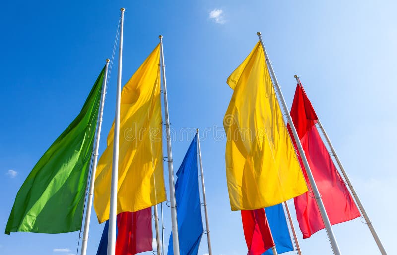 Colorful flags stock image. Image of celebration, string - 44637495