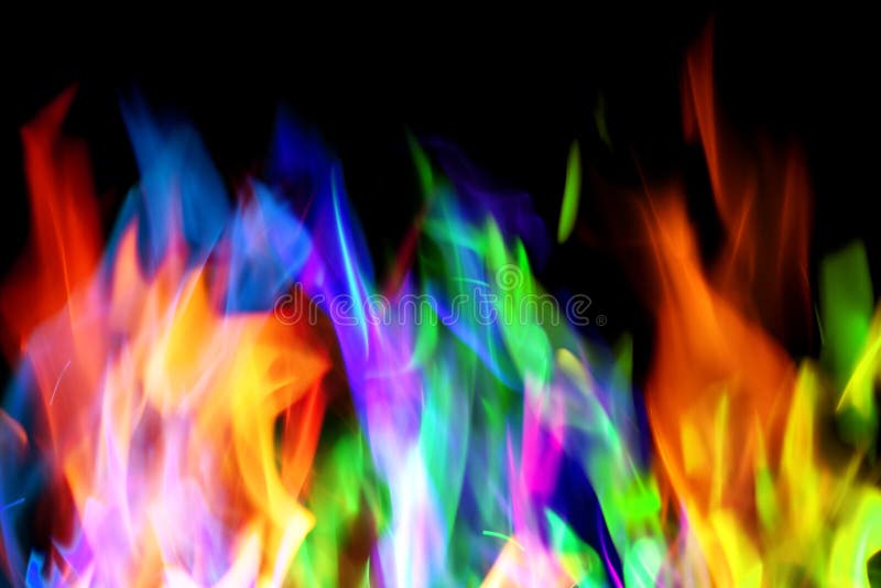Colorful Fire Flames
