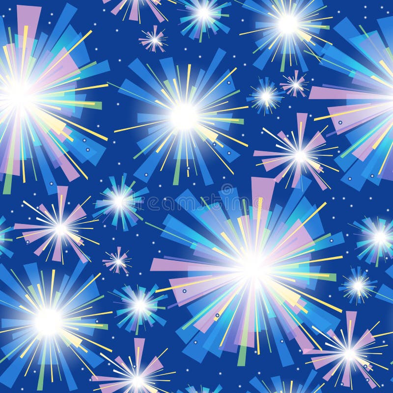 Colorful Flash on a Blue Background. Stock Vector - Illustration of ...