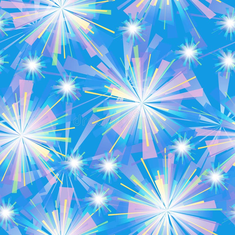 Colorful Flash on a Blue Background. Stock Vector - Illustration of ...