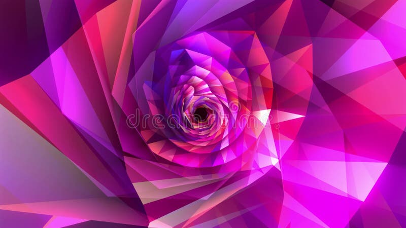 Colorful Flashing Neon Low Poly Futuristic Tunnel Loop Stock Footage ...