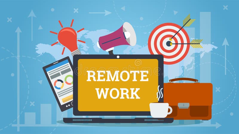 Remote Work Map Stock Illustrations – 3,334 Remote Work Map Stock ...