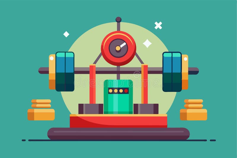 A Colorful Flat Design Representing Customizable Weights Arranged in a ...