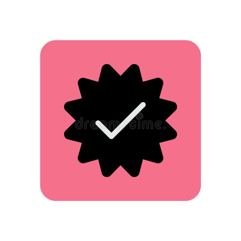 Colorful Flat Icon Design for Verifying Checkmark Mobile Application ...