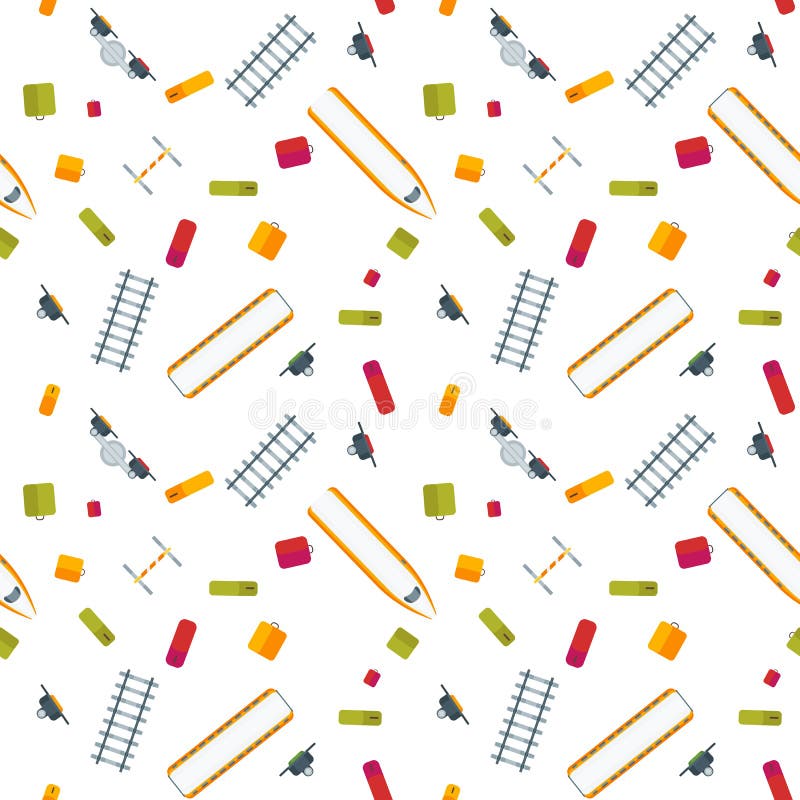 Train Tracks Pattern Stock Illustrations – 152 Train Tracks Pattern ...