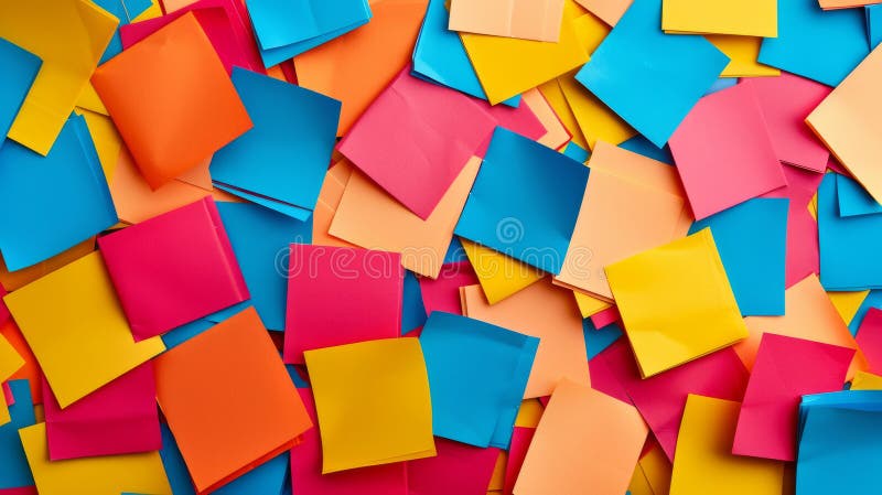 Colorful Flip Chart Paper for Creative Learning Stock Illustration ...