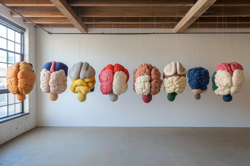 Colorful Floating Brain Models for Neuroscience and Education Display ...