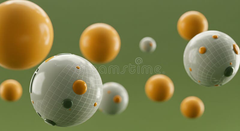 Floating Particle Spheres Stock Illustrations – 684 Floating Particle ...
