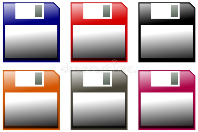 Floppy disk icons stock photo. Illustration of color - 34045806