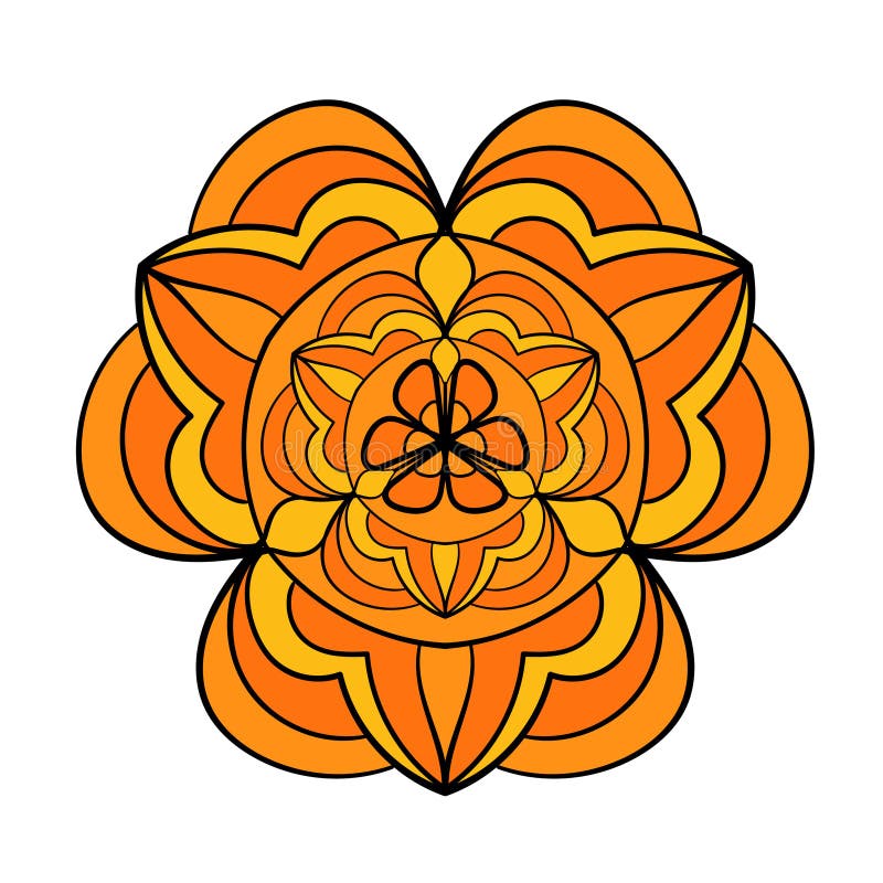 Colorful Floral Element. Vector Illustration for Graphic Design Stock ...