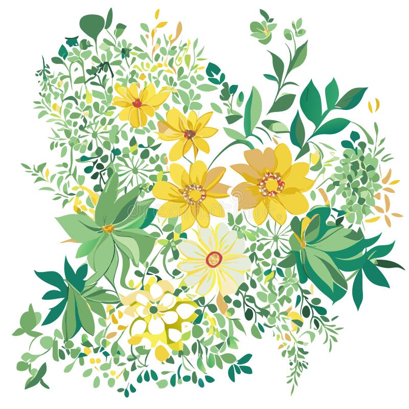 Colorful Floral Flowers Patterns Design Fantasy for Background ...