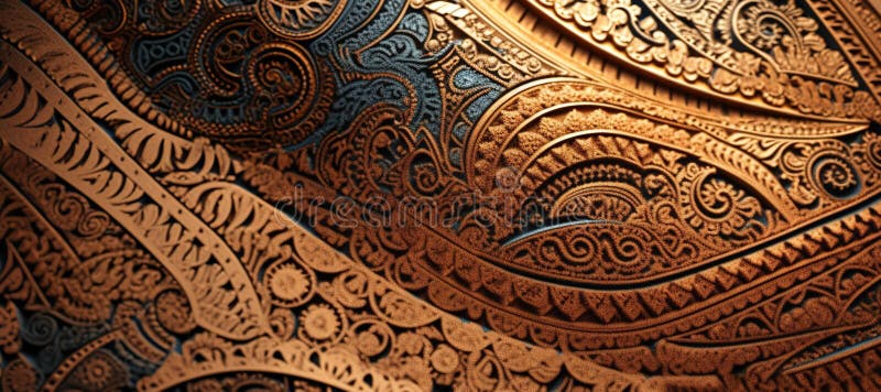 Colorful Floral Ornamental Cloth Waves Background, Motif, Pattern Stock ...