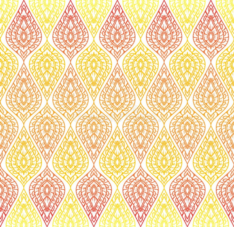 Thai Pattern Elegant Background Stock Vector - Illustration of modern ...
