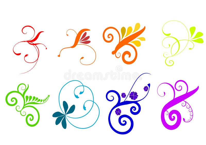 Abstract isolated flourish stock vector. Illustration of curve - 4518834