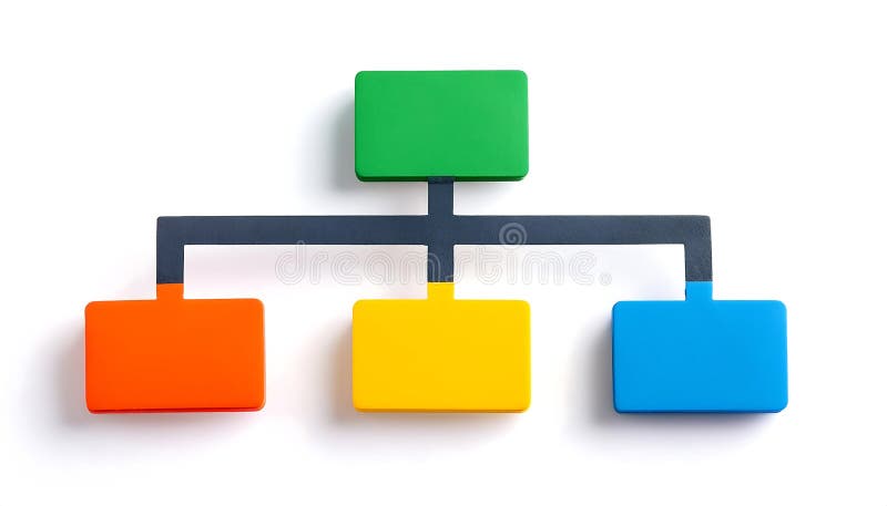 Colorful Flowchart Icon on White Depicts Business Processes and ...
