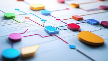 Colorful Flowchart Representing Business Process Management Stock ...
