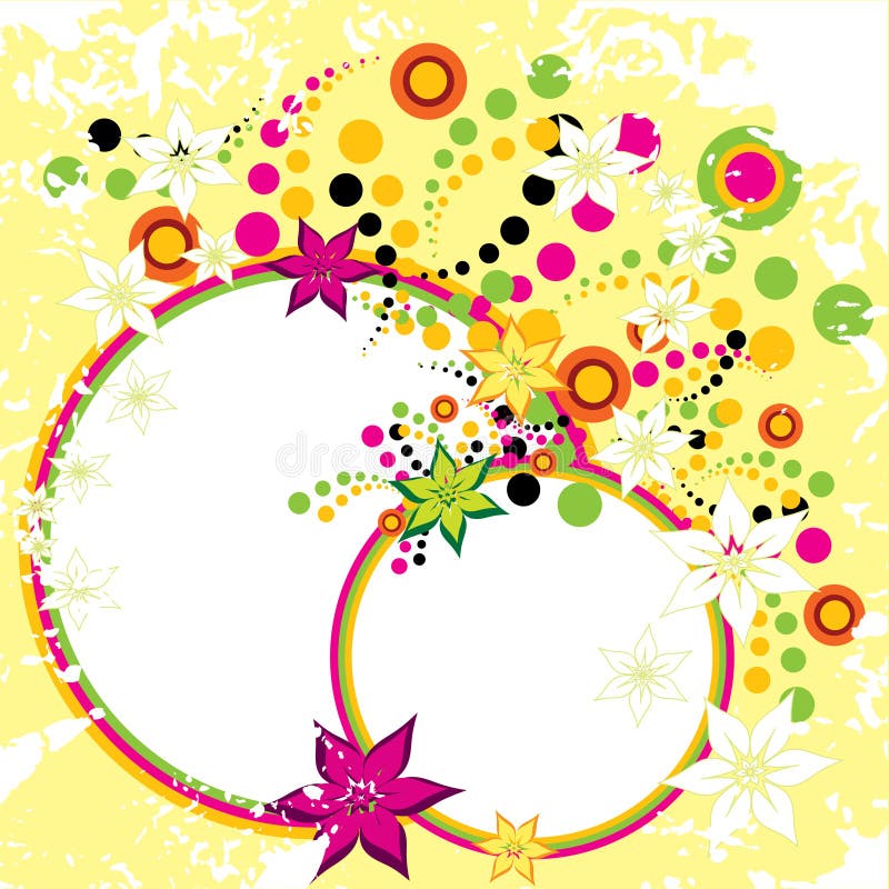 Colorful Flower Spiral Background Stock Vector - Illustration of purple, floral: 4902506