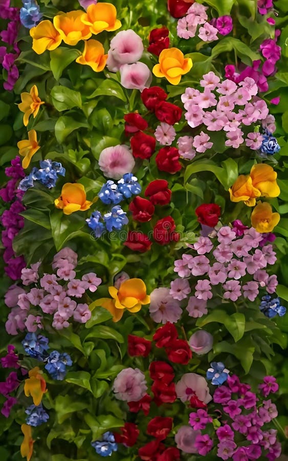 A Colorful Flower Arrangement is Shown in a Picture Stock Illustration ... A Colorful Flower Arrangement is Shown in a Picture Stock Illustration ...