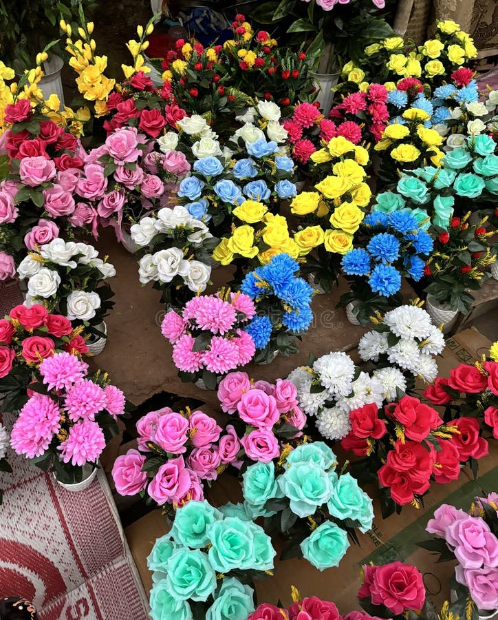 Colorful Flower Background Shows Diversity and Unity Stock Image ...