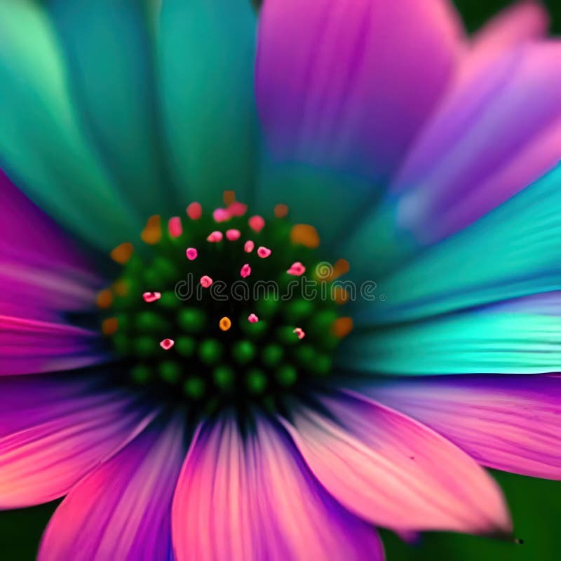 Colorful Flower stock illustration. Illustration of effect - 274102156