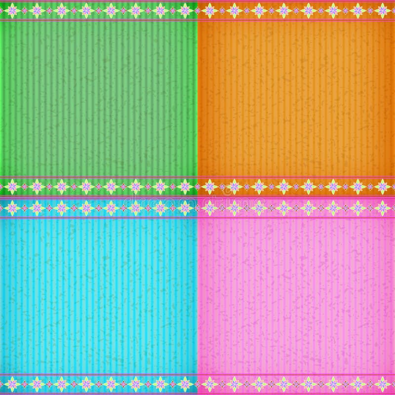 Colorful Flower Card Board Texture Stock Vector - Illustration of blue ...