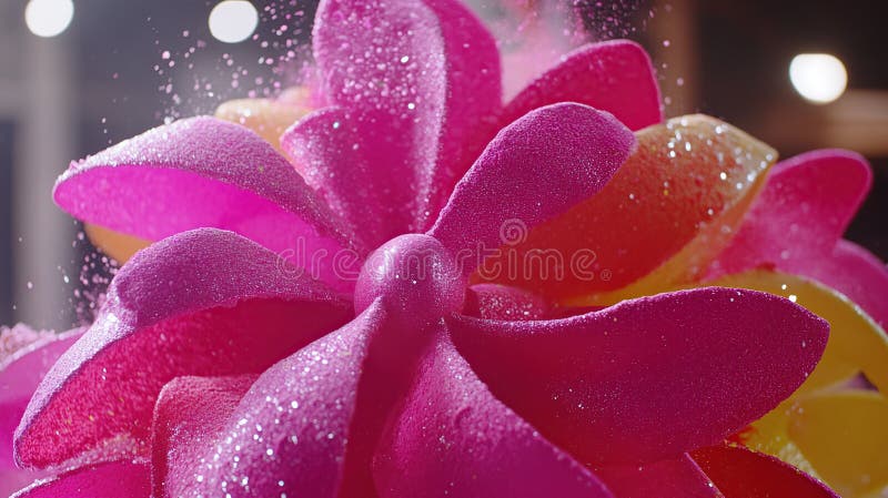Colorful Flower Spray Paint Explosion, Studio Stock Photo - Image of ...