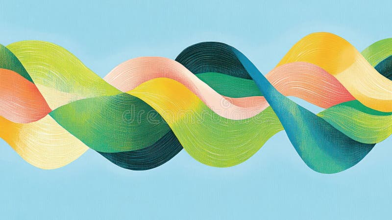 A Colorful, Flowing Abstract Design with Smooth Curves and Gradients ...