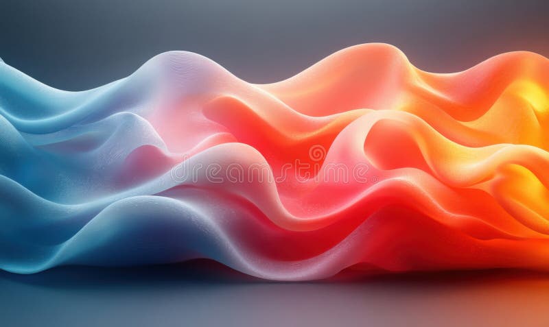 Colorful Flowing Fabric Creates a Dynamic Abstract Visual Effect Stock ...