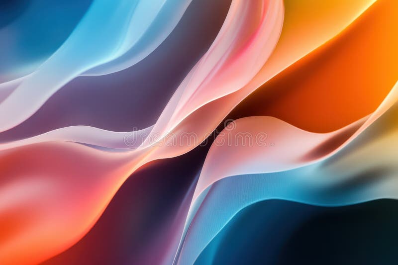 Colorful Flowing Patterns Create an Abstract Design with Smooth ...