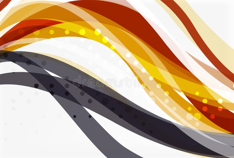 Colorful Flowing Wave Abstract Background Stock Vector - Illustration ...