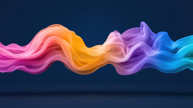 Colorful Flowing Waves Create Vibrant Abstract Design Full of ...