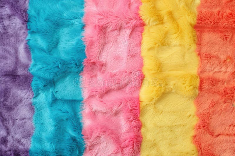 Colorful Fluffy Fur Textures Stock Illustration - Illustration of ...