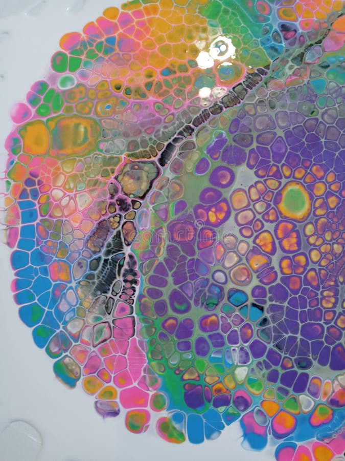 Colorful Fluid Art UV Paint Pour Stock Image - Image of pour, fluid ...
