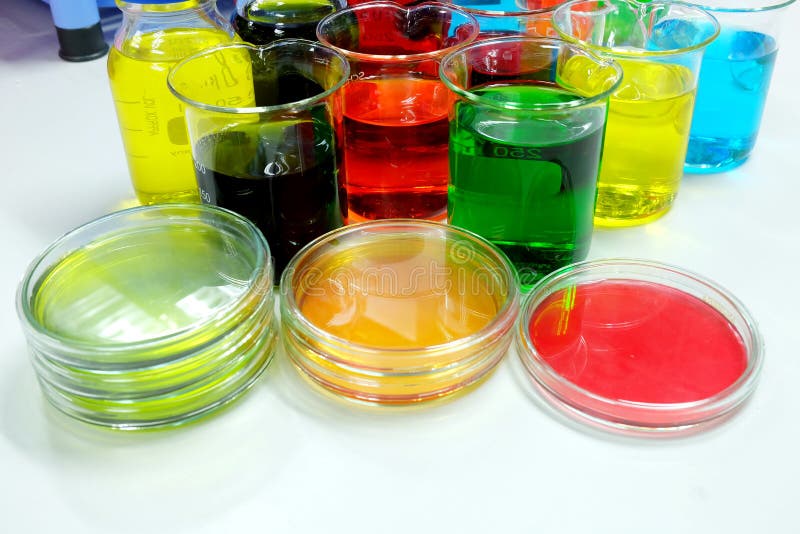 Colorful Fluid in Glass Ware Stock Image - Image of biochemistry ...