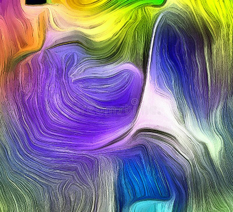 Colorful Fluid Lines of Movement Stock Illustration - Illustration of ...