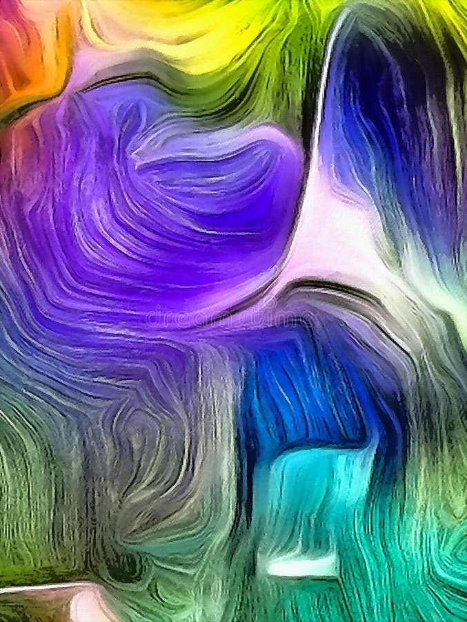 Colorful Fluid Lines of Movement Stock Illustration - Illustration of ...