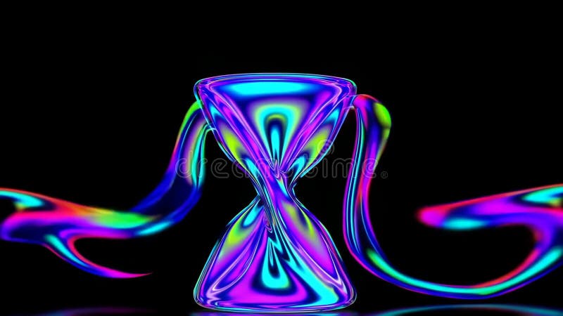 Colorful Fluid Motion Scene with Vibrant Visual Effects Footage Stock ...