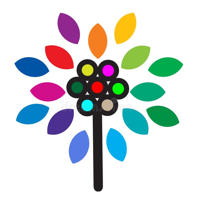 Abstract Colorful Family Tree Stock Vector - Illustration of binary ...