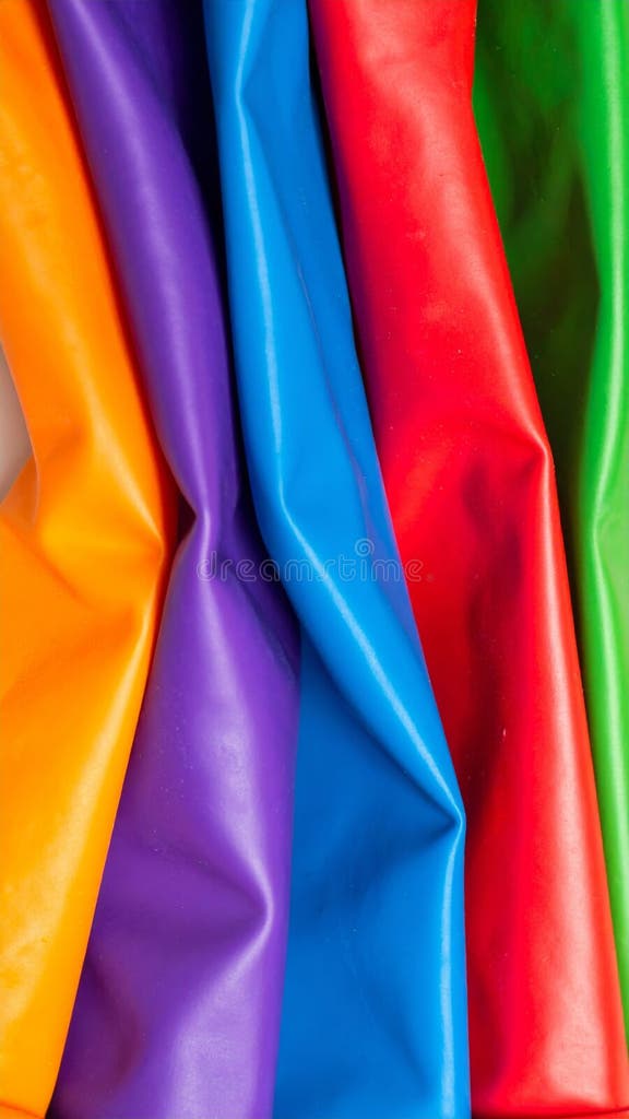 Colorful Folded Rubber Balloons Texture Background Stock Illustration ...