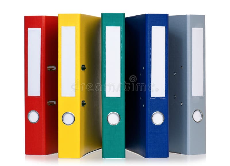 Colorful files stock photo. Image of document, files - 17971386