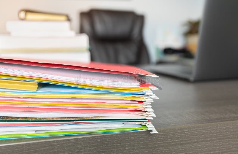 A pile of file folders stock image. Image of documents - 40319441