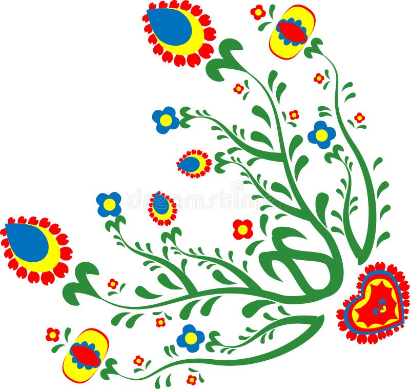 Czech Folkloric Flowers Stock Illustrations – 15 Czech Folkloric ...